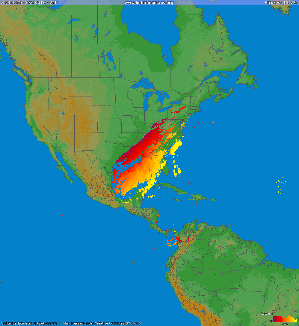 America :: Archives :: Maps :: North America :: LightningMaps.org