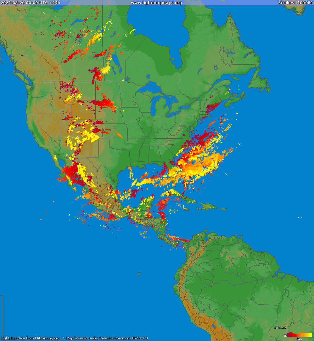 America :: Archives :: Maps :: North America :: LightningMaps.org