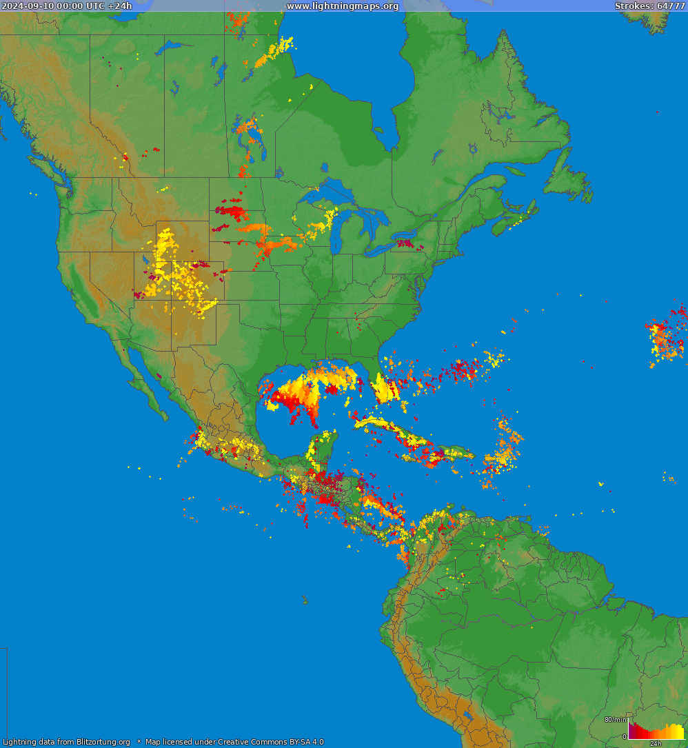 America :: Archives :: Maps :: North America :: LightningMaps.org
