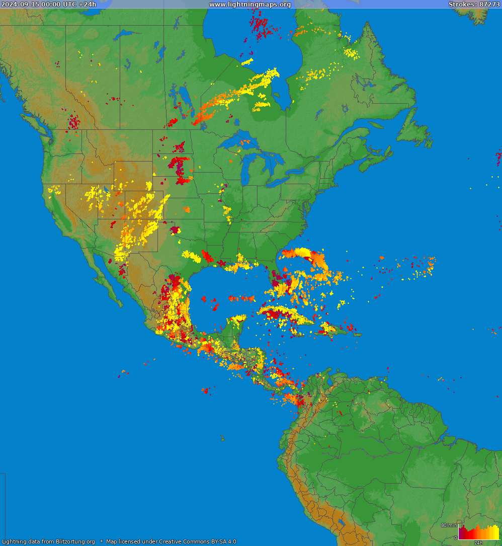 America :: Archives :: Maps :: North America :: LightningMaps.org