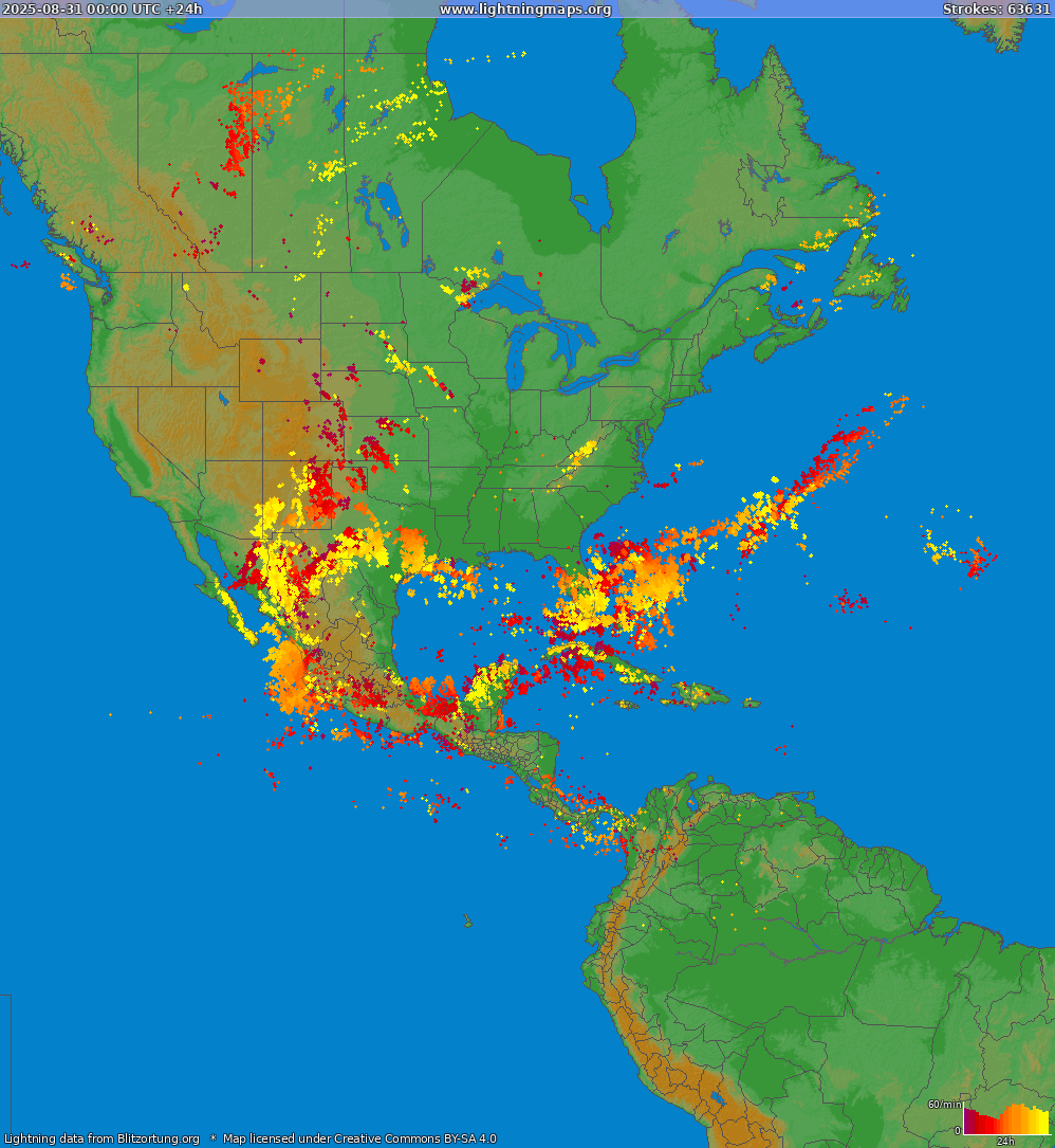 America :: Archives :: Maps :: North America :: LightningMaps.org