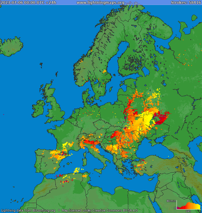 Europe :: Archives :: Maps :: Europe :: LightningMaps.org