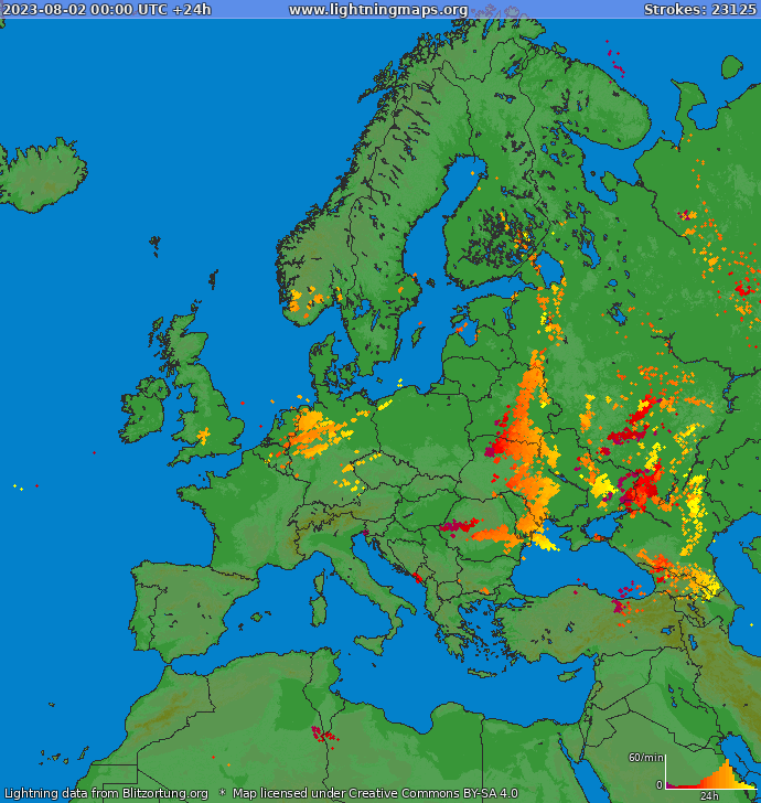 Europe :: Archives :: Maps :: Europe :: LightningMaps.org