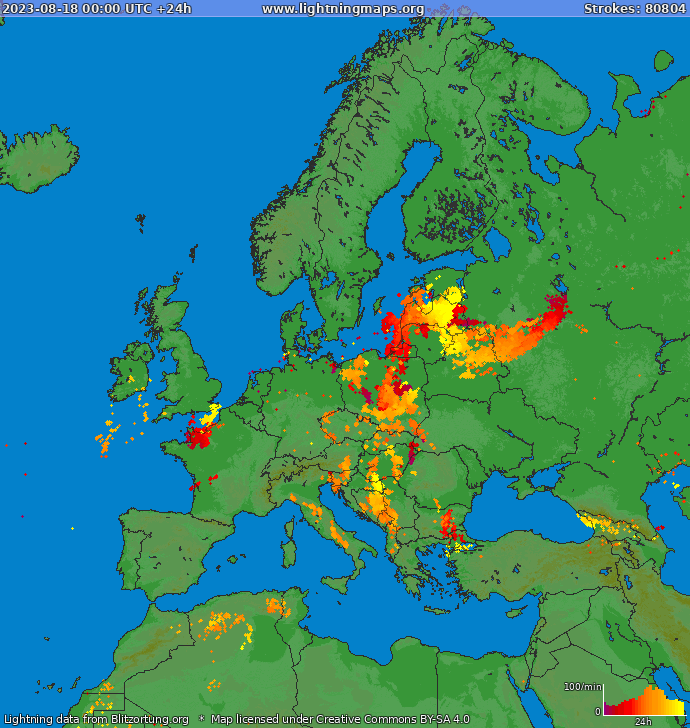 Europe :: Archives :: Maps :: Europe :: LightningMaps.org