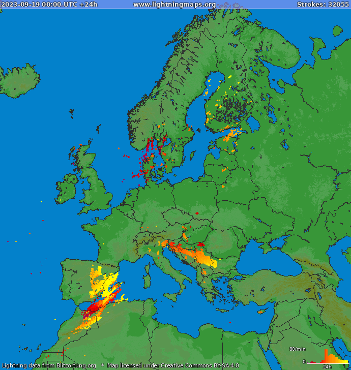 Europe :: Archives :: Maps :: Europe :: LightningMaps.org