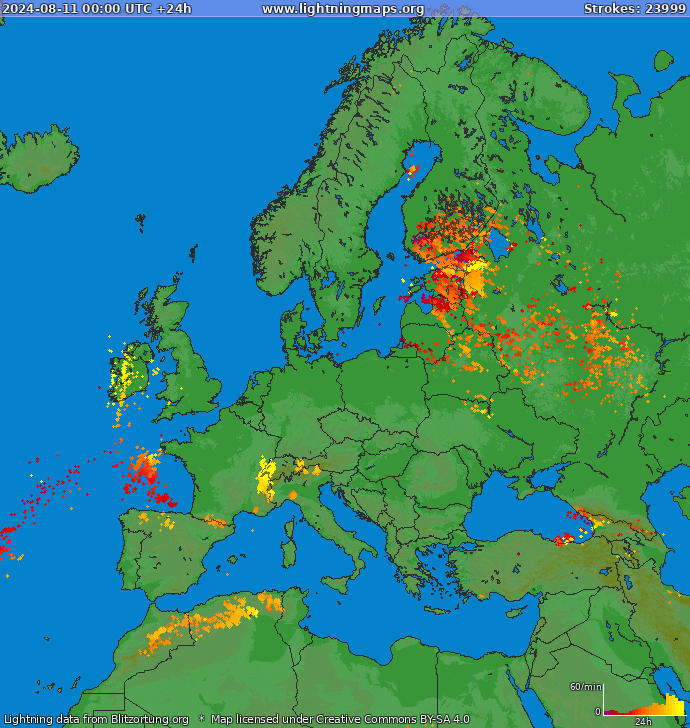 Europe :: Archives :: Maps :: Europe :: LightningMaps.org