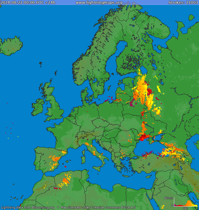 Europe :: Archives :: Maps :: Europe :: LightningMaps.org