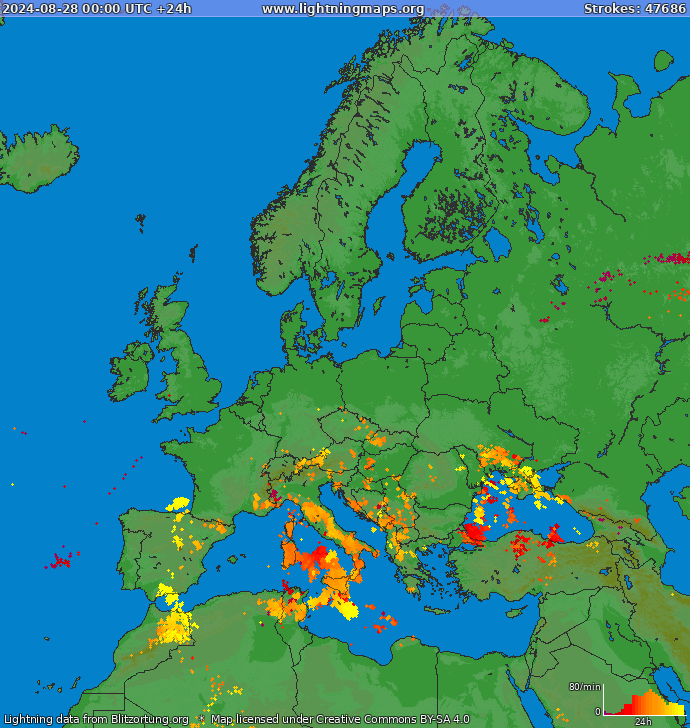 Europe :: Archives :: Maps :: Europe :: LightningMaps.org