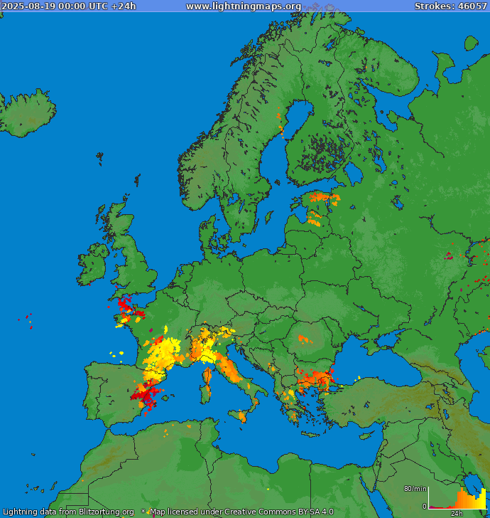Europe :: Archives :: Maps :: Europe :: LightningMaps.org