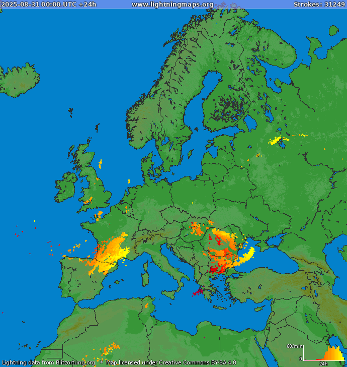Europe :: Archives :: Maps :: Europe :: LightningMaps.org