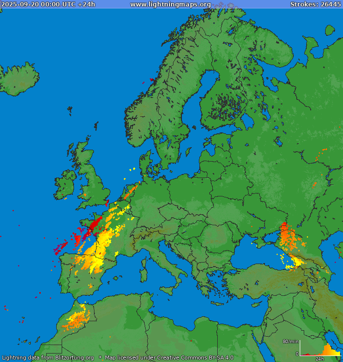 Europe :: Archives :: Maps :: Europe :: LightningMaps.org