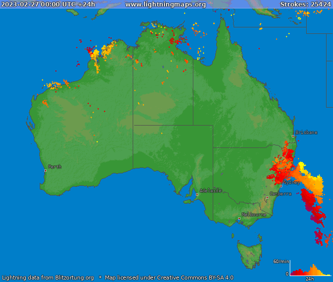 Oceania :: Archives :: Maps :: Australia :: LightningMaps.org